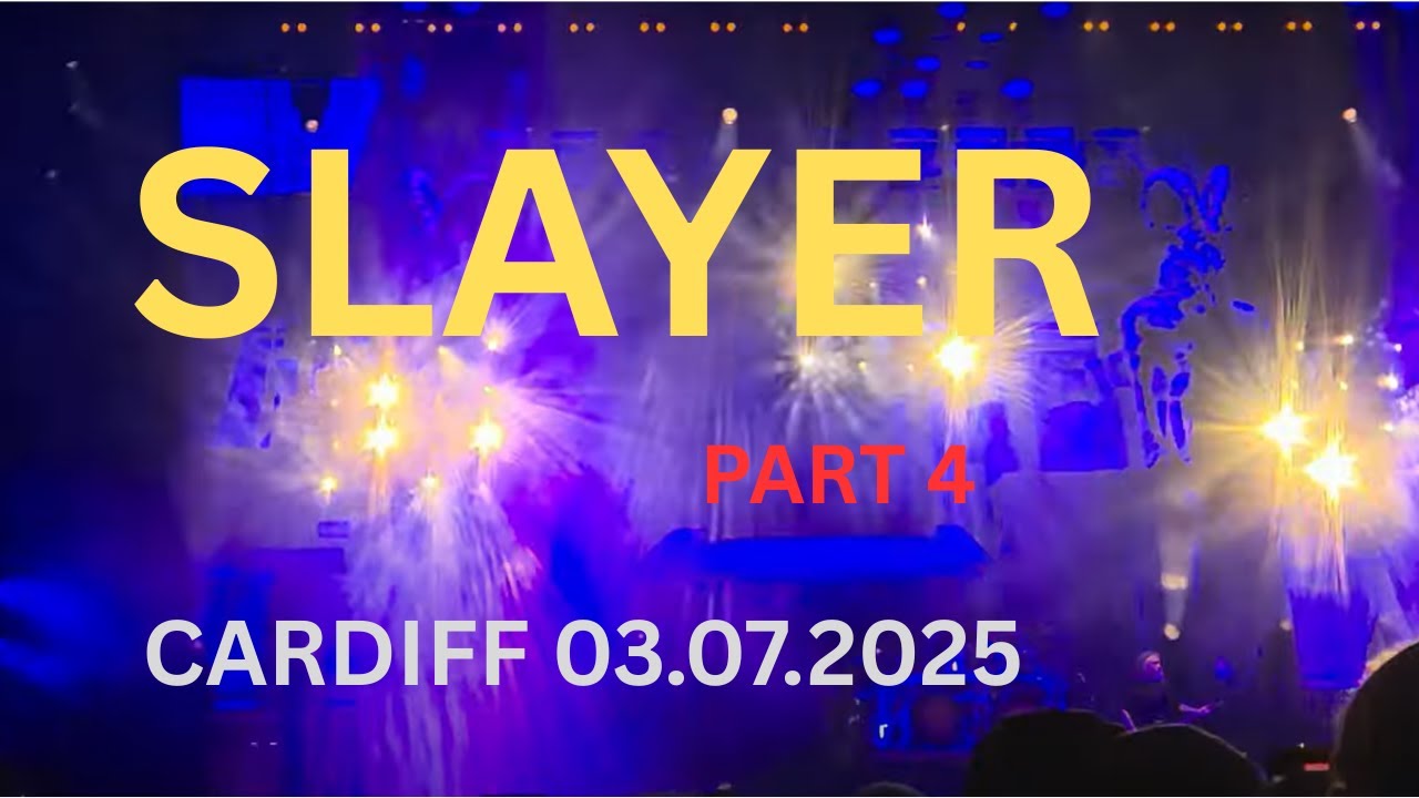 Slayer at Cardiff Blackweir Fields 2025 [Full Performance] Part 4- 03 ...