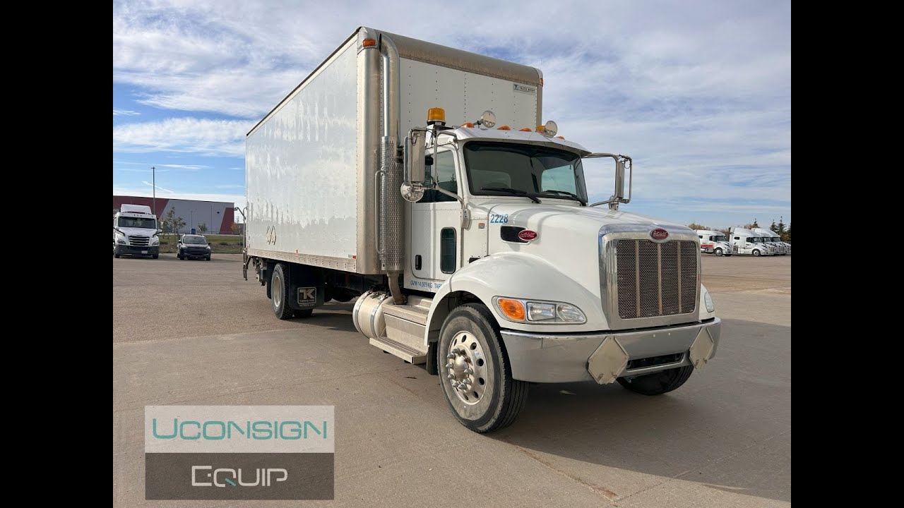 FOR SALE: 2018 Peterbilt 337 Box Van Truck (01404) - YouTube