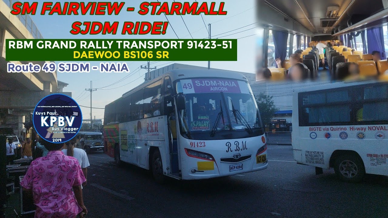ONBOARD!! Bus Ride RBM Grand Rally Transport 91423-51 (Daewoo BS106 SR ...