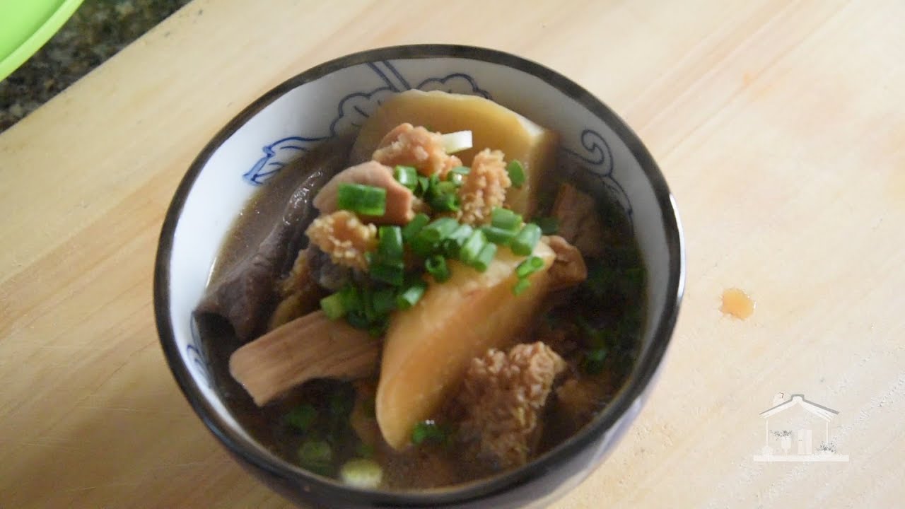 Beef offal stew with radish - YouTube