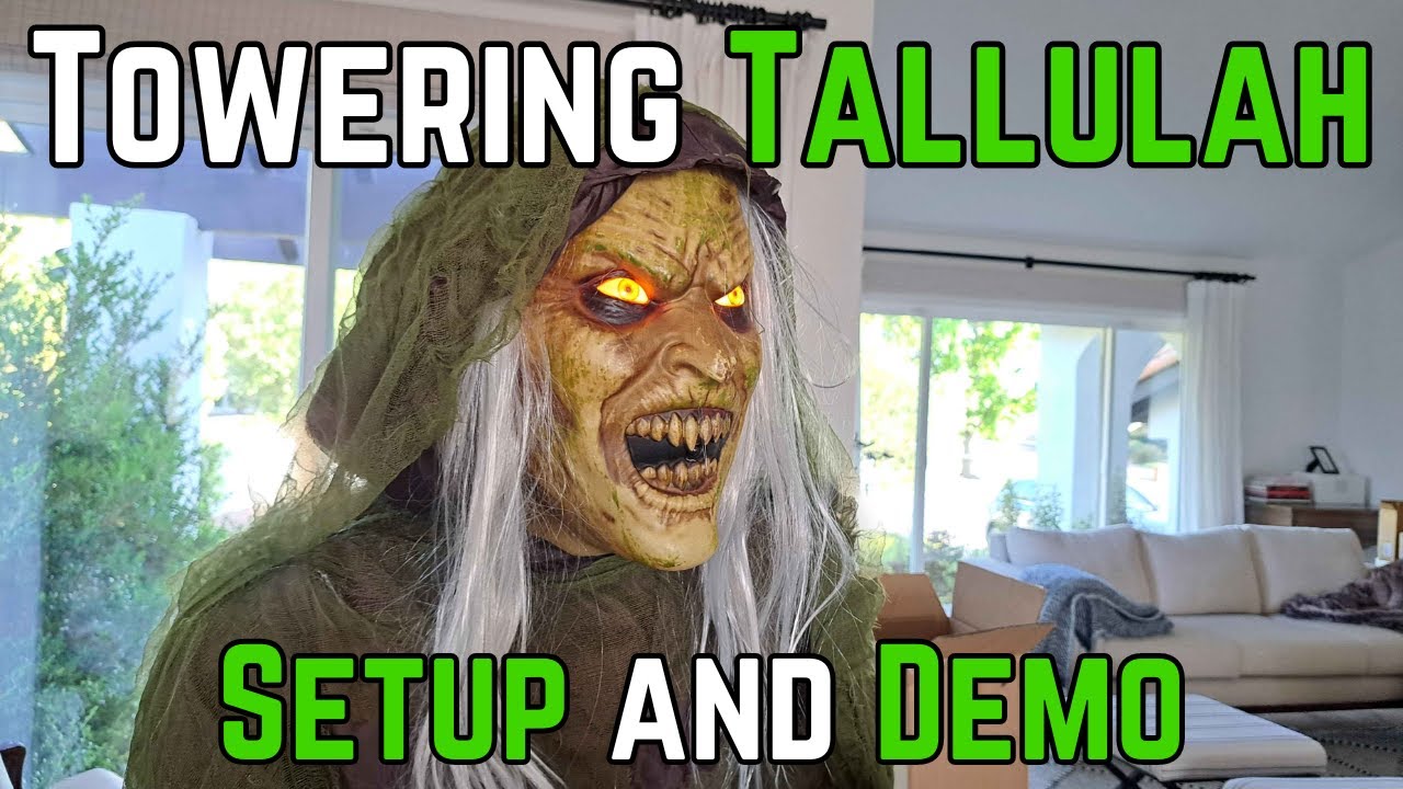 Spirit Halloween Towering Tallulah Unboxing, Setup, and Demo! (ft ...