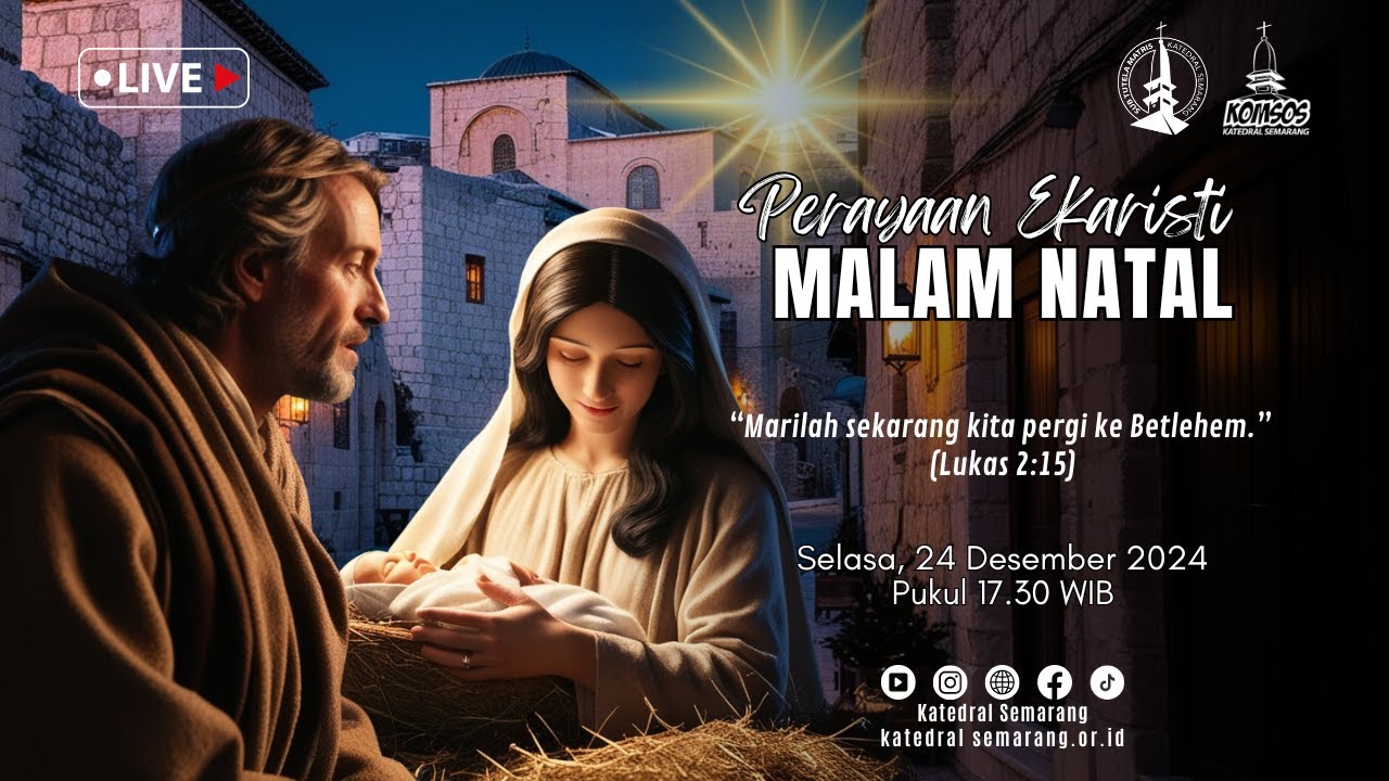 PERAYAAN EKARISTI MALAM NATAL – Selasa, 24 Desember 2024 - YouTube