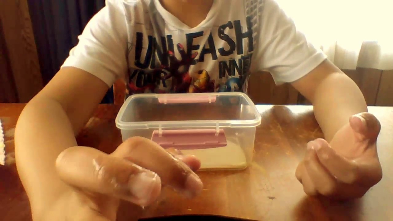 HOW TO MAKE BLUE TACK SLIME *actually worked* - YouTube