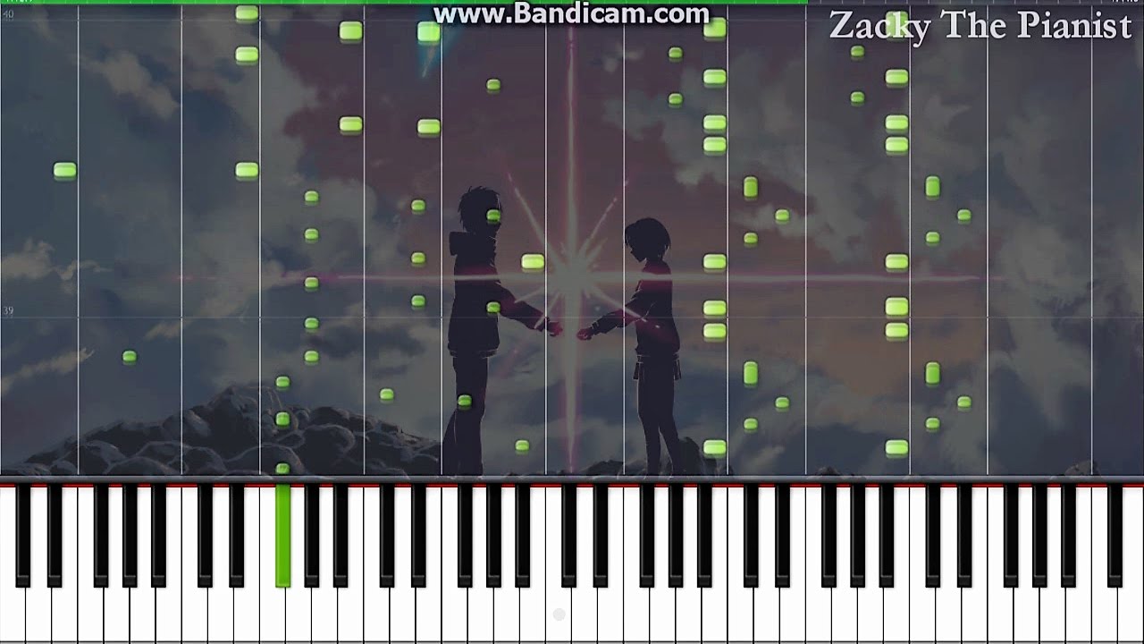 Kimi no Na wa OST - Zen Zen Zense (Synthesia Piano Tutorial by Zacky ...