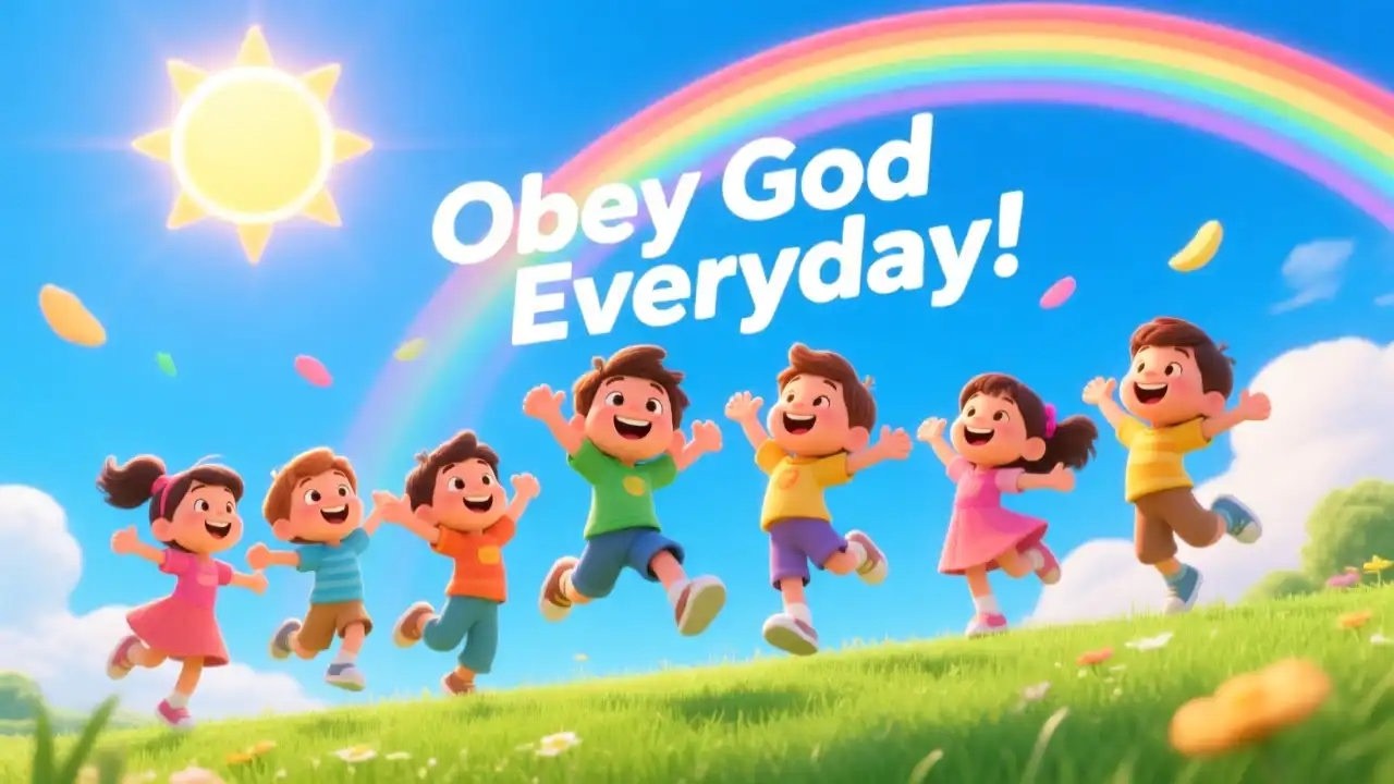 🎵Obey God Everyday | Fun Christian Kids Dance Song🌈 Sing Along 😄🎶# ...