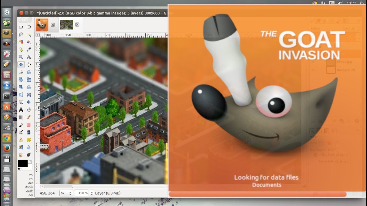 GIMP 2.9.1 dev Goat Invasion - YouTube