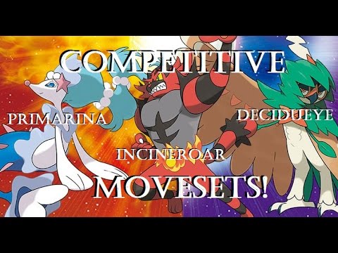 Competitive Starter's Movesets! (Pokemon Sun and Moon: Primarina ...