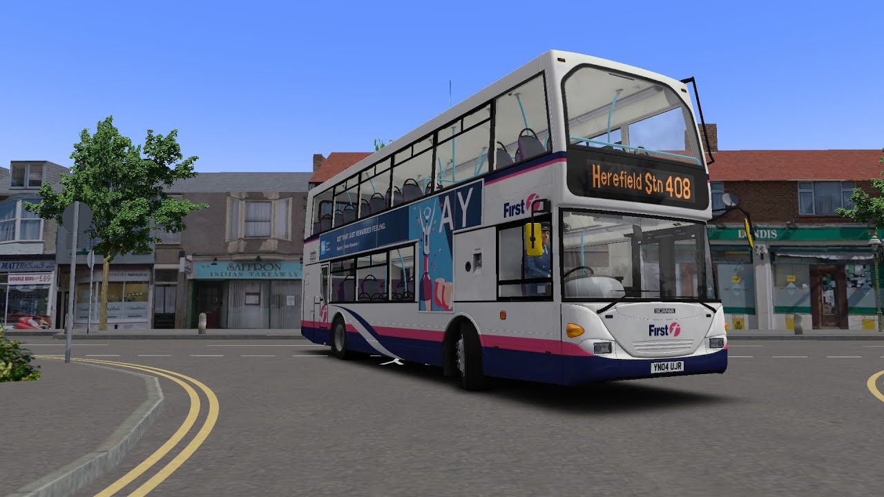 OMSI 2 route 408 Apsley Station to Hereford Station in First Barbie ...