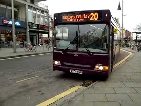 Buses at weston super mare 6.1.2018. - YouTube
