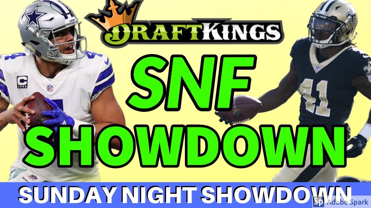 DRAFTKINGS NFL PICKS WEEK 4 SUNDAY NIGHT SHOWDOWN | NFL SNF PICKS - YouTube