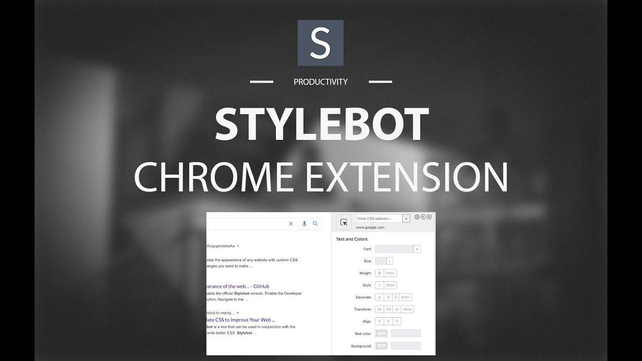 Stylebot Intro - YouTube