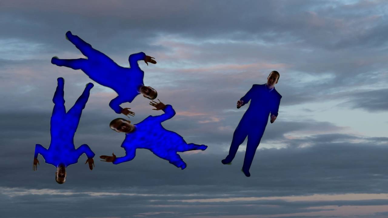 The Dancing Blue Man - YouTube