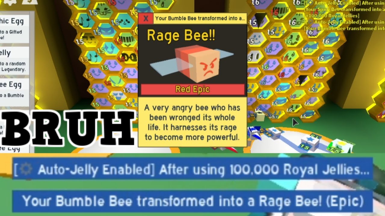 luck in bee swarm simulator be like... - YouTube