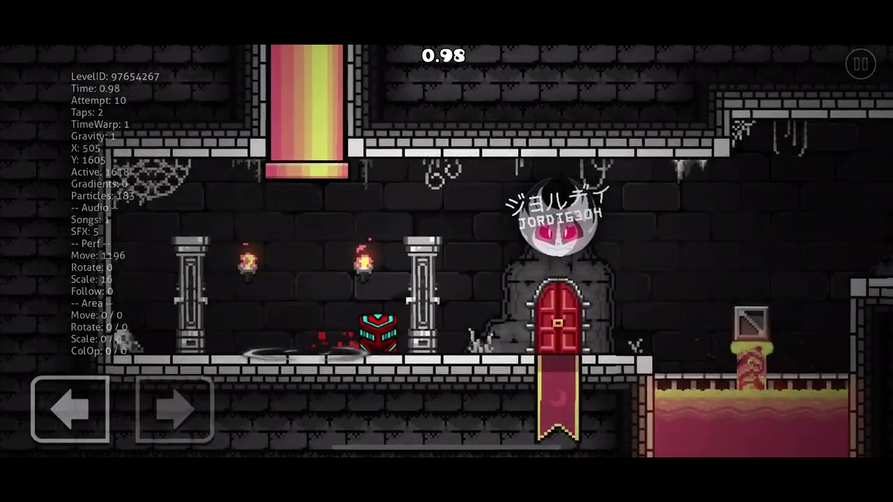 Geometry Dash Easy Platformer Castle Quest 28.904 Uncut Footage - YouTube