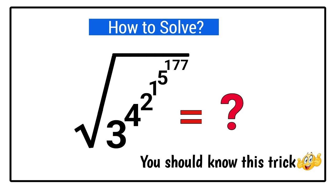 A Very Interesting Olympiad Math Radical Problem || Olympiad ...