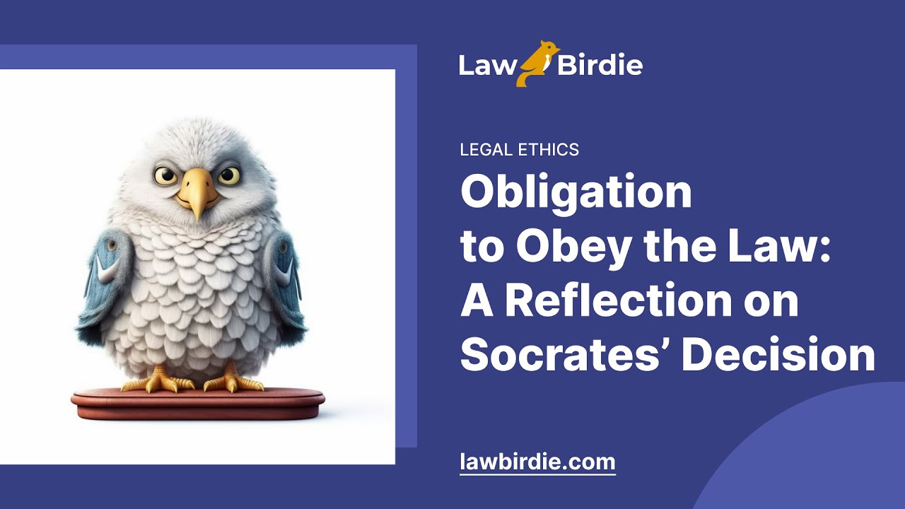 Obligation to Obey the Law: A Reflection on Socrates’ Decision - Essay ...