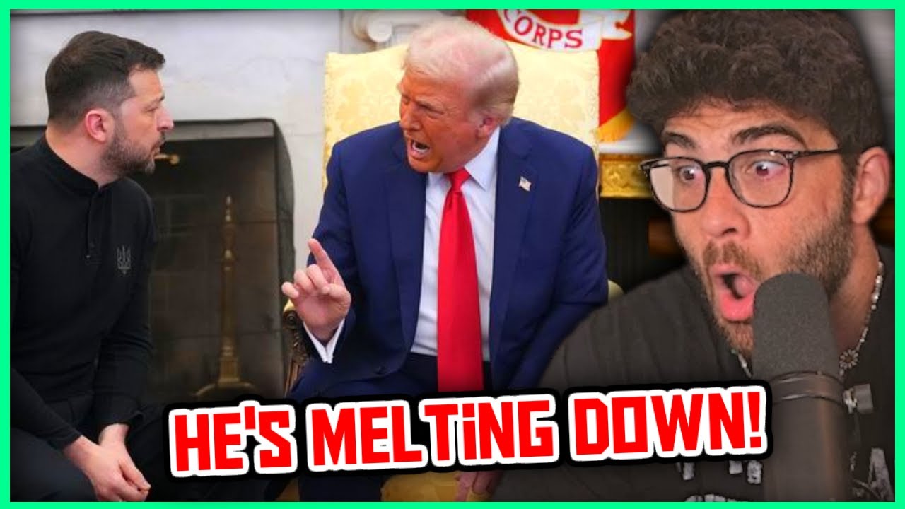 Trump Throws TANTRUM & Kicks Out Zelensky | Hasanabi Reacts - YouTube