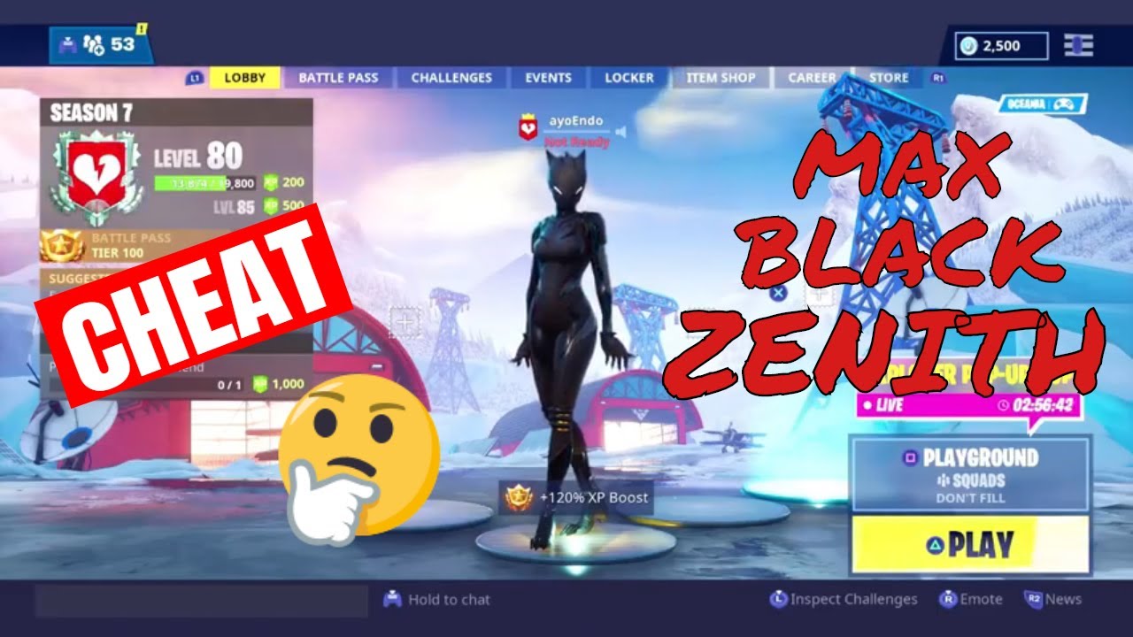 how to CHEAT MAX BLACK ZENITH Fortnite Explaing comments - YouTube