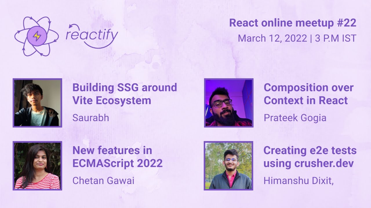 react online meetup #22 - YouTube