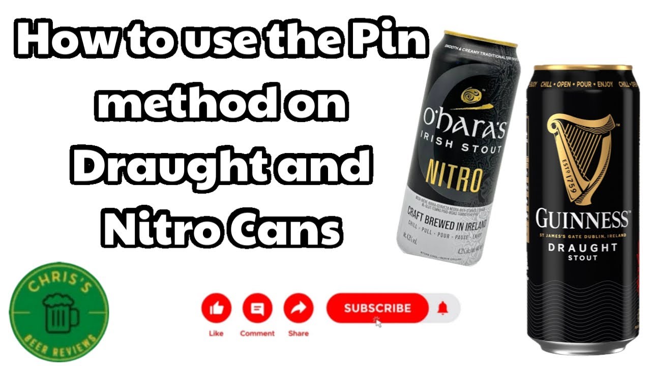 How to use the pin method on Draught/Nitro cans so you can use the ...