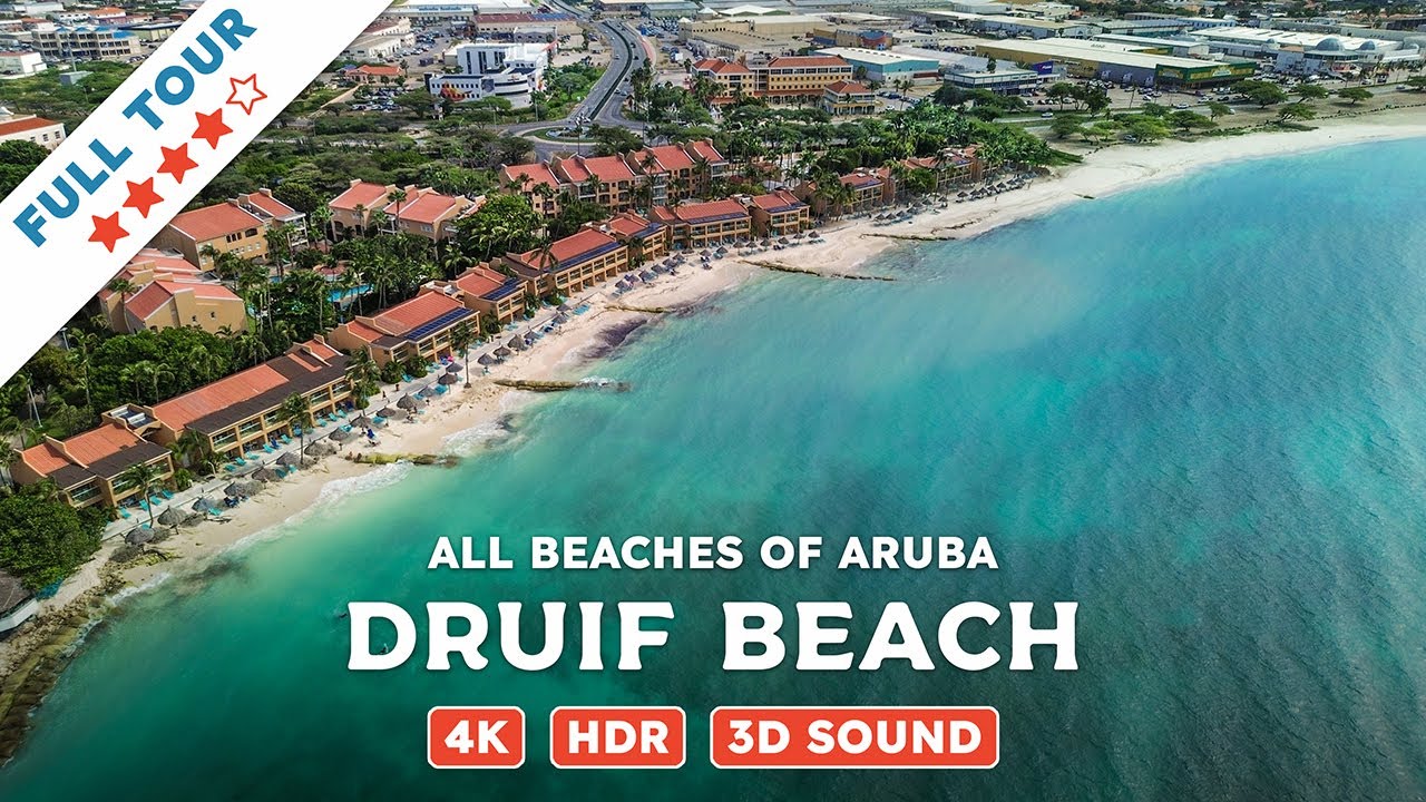 Druif Beach, Aruba — Beach Walking Videos of ALL Beaches of Aruba (4K ...