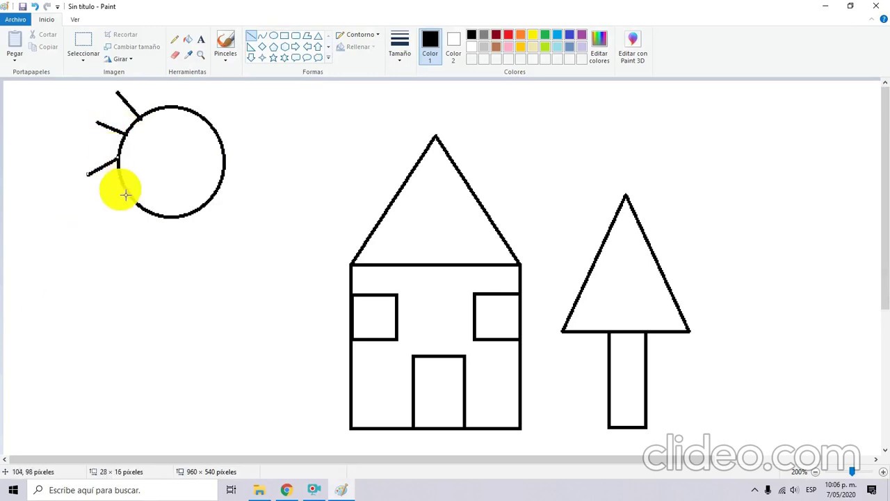 paint cuadro de formas - YouTube