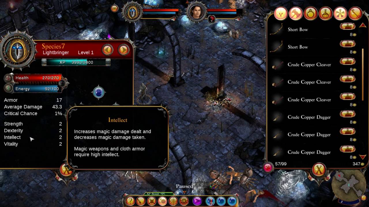 Gameplay of Ember RPG part 2 'Free of the barrows' - YouTube
