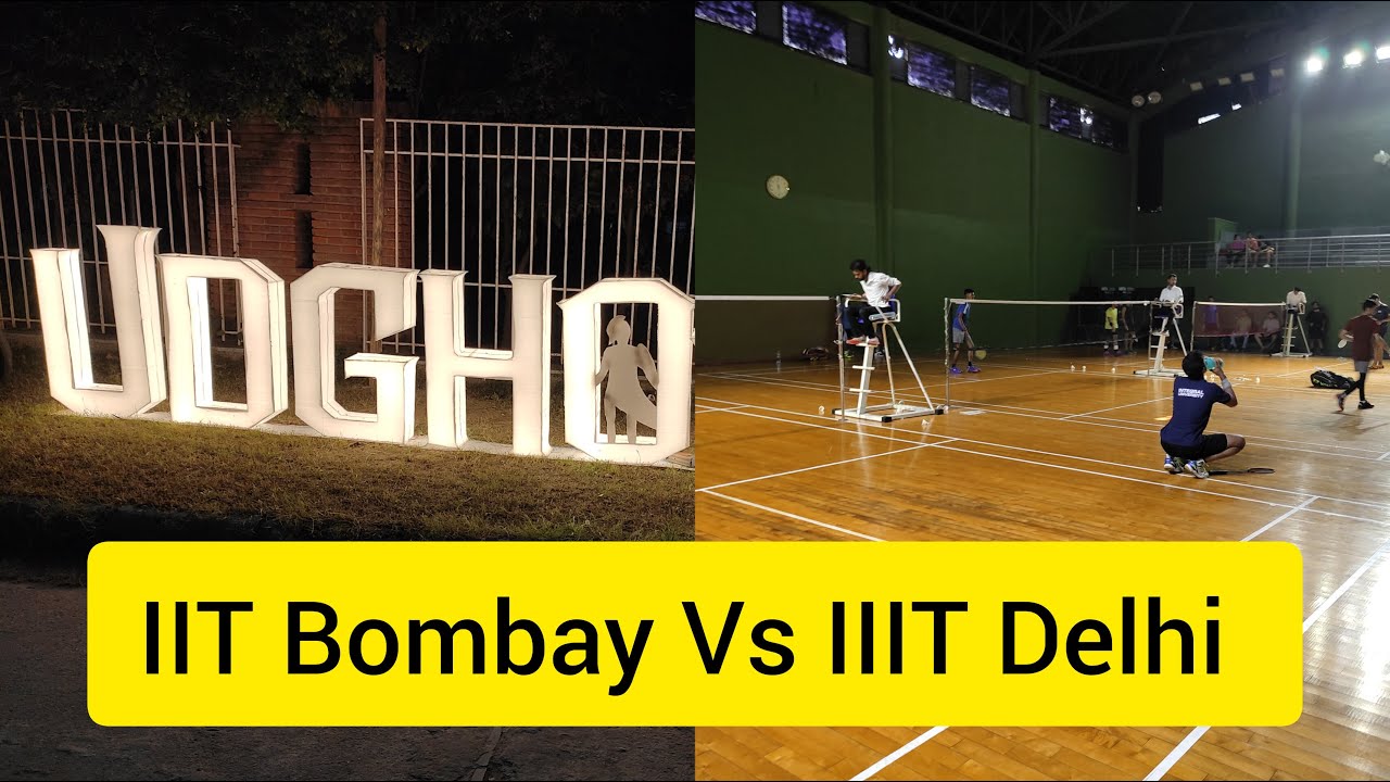 IIT BOMBAY Vs IIT DELHI Badminton Match | Udghosh 23 | - YouTube