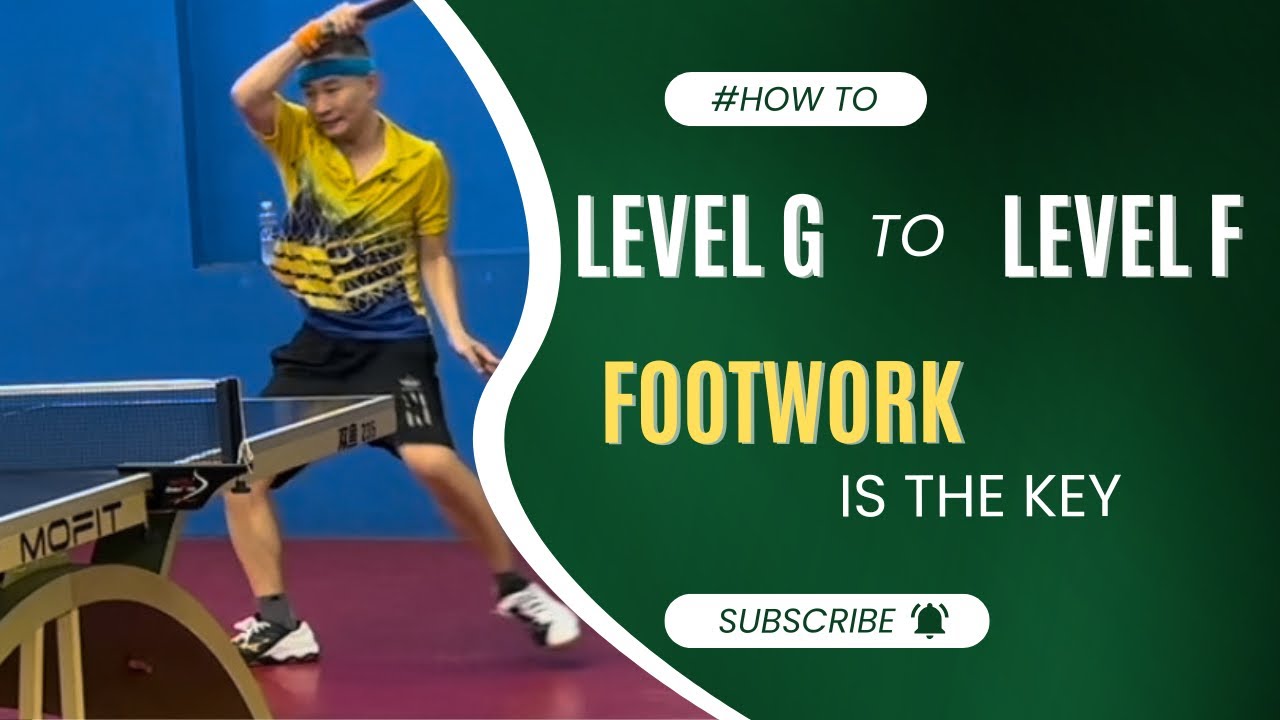 Table Tennis Day 2 - Beginner to Level F - Footwork is The Key ...