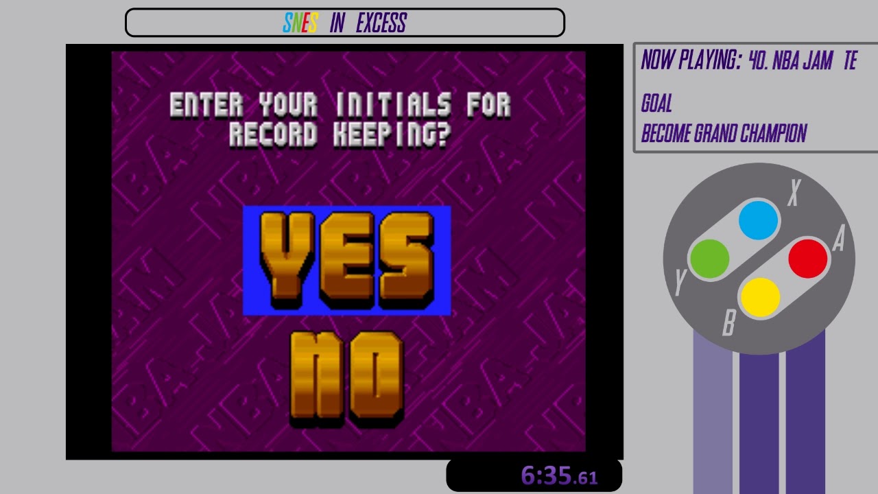 SNES in Excess #40 - NBA Jam: Tournament Edition - YouTube