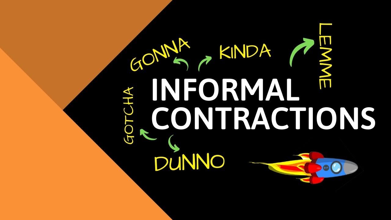 Informal Contractions | wanna, gonna, gotta, gotcha, lemme | Learning ...
