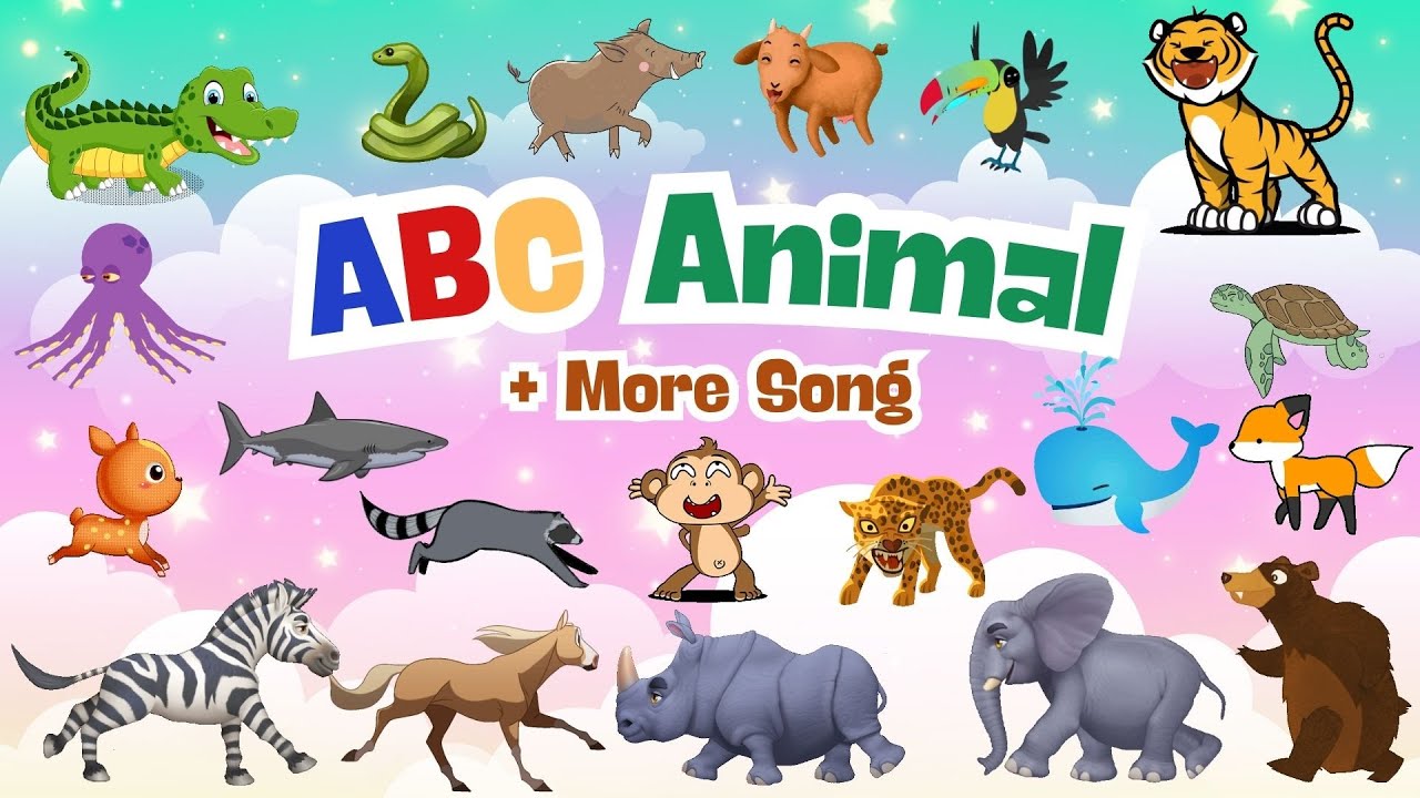 ABC Animals Song + Alphabet Animals + More Song | Learn ABC With ...