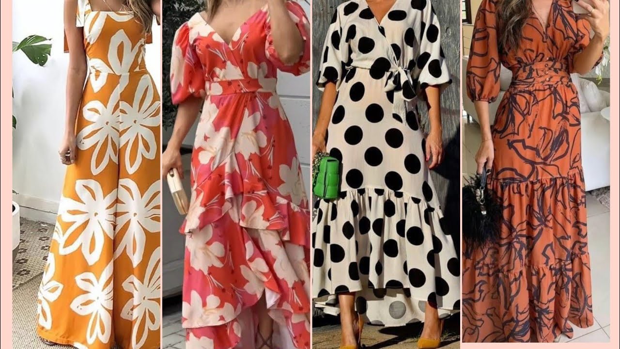 stylish gorgeous beautiful long maxi design - YouTube