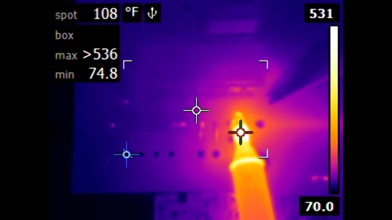 Thermal infrared camera inspection and soldering (Flir E4) - YouTube