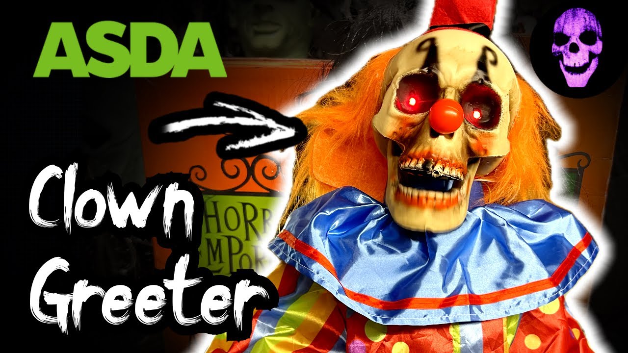 ASDA Halloween 2025 HANGING CLOWN GREETER Review! 🤡 - YouTube