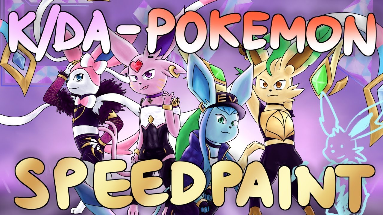 KDA Speedpaint - Pokemon Version! - YouTube