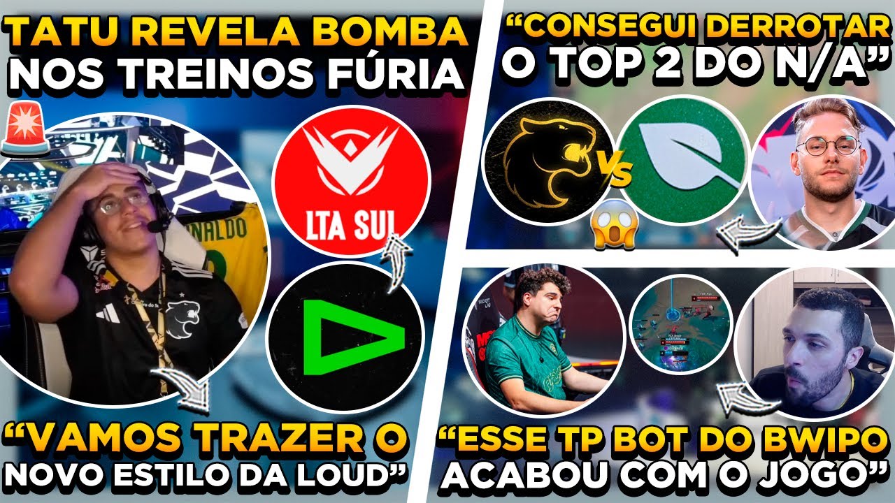 TATU DESABAFA SOBRE A FÚRIA ! INSPIRED COLOCA FÚRIA TOP 2 LTA ...