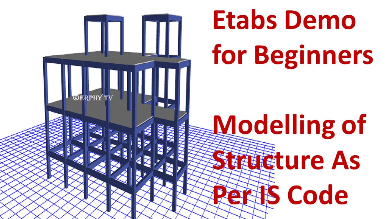 Etabs warm up for Beginners As per IS code -Modelling of the structure ...