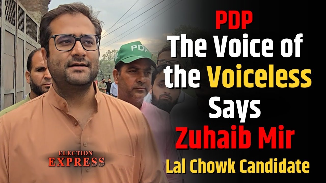 PDP's Lal Chowk Constituency Candidate Zuhaib Yousuf Mir in Conversation with Nazir Ganaie | J&K ...