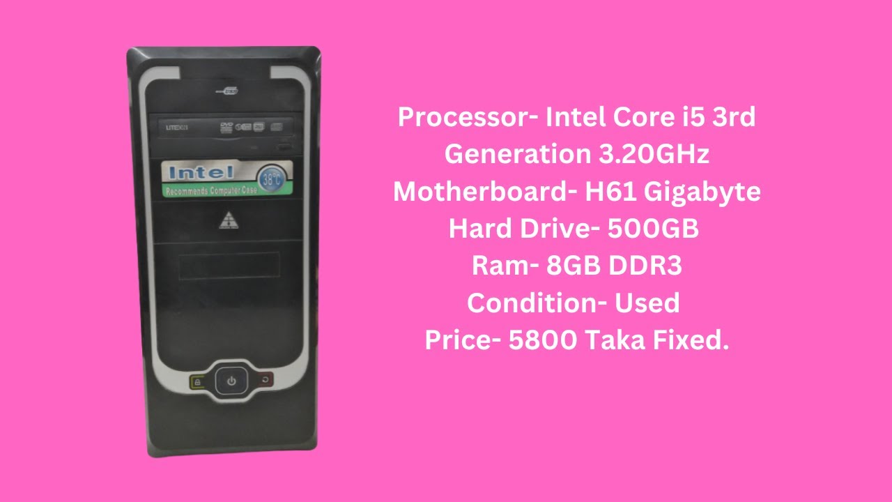 Core i5 3rd Gen-Full CPU-500GB HDD-8GB Ram - YouTube