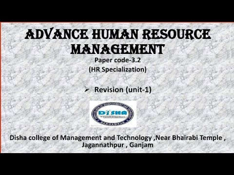 AHRM (Revision unit-1)