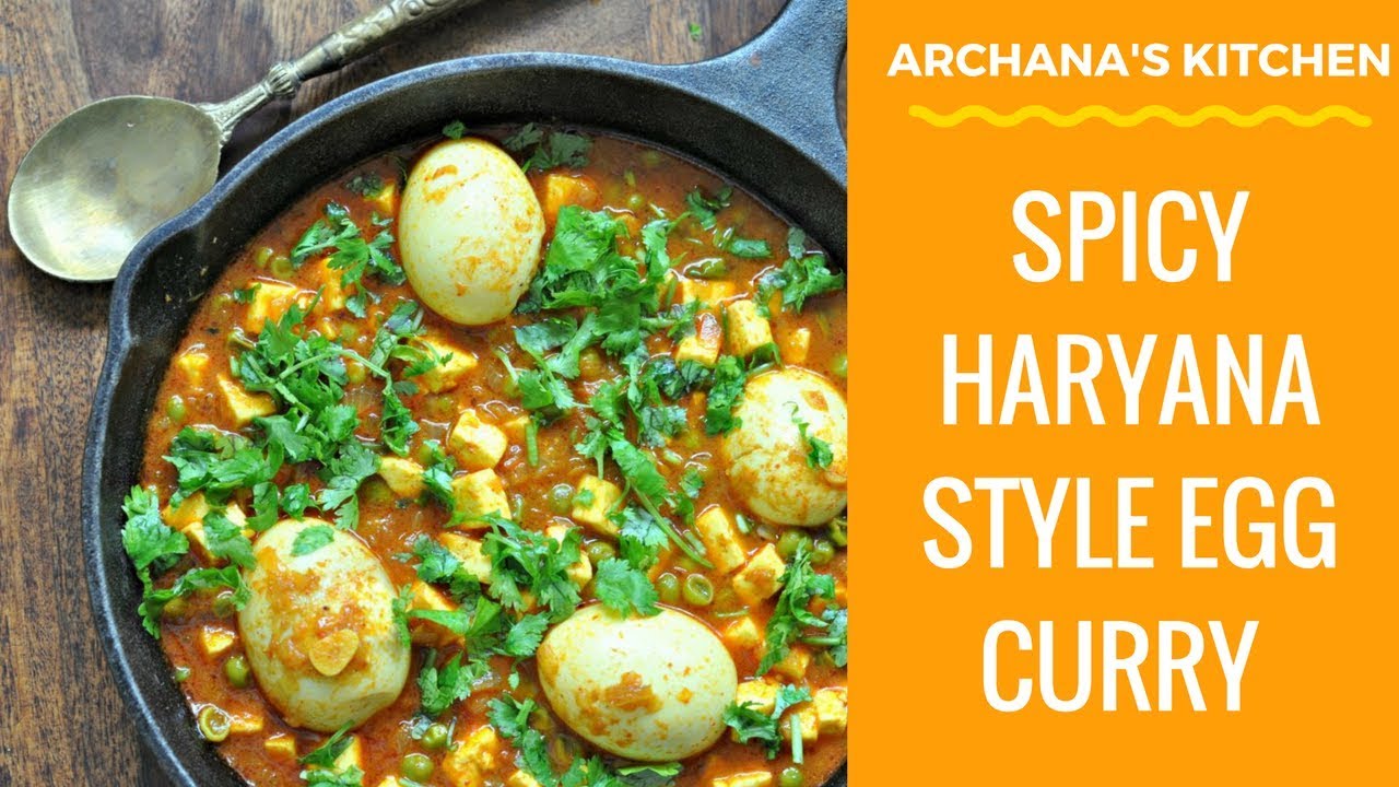 Spicy Haryana Style Egg Curry - North Indian Recipes by Archana's ...