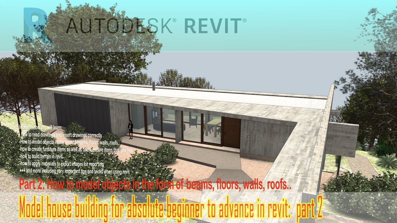 Modern House in Revit Tutorial | Revit : Part #2 - YouTube