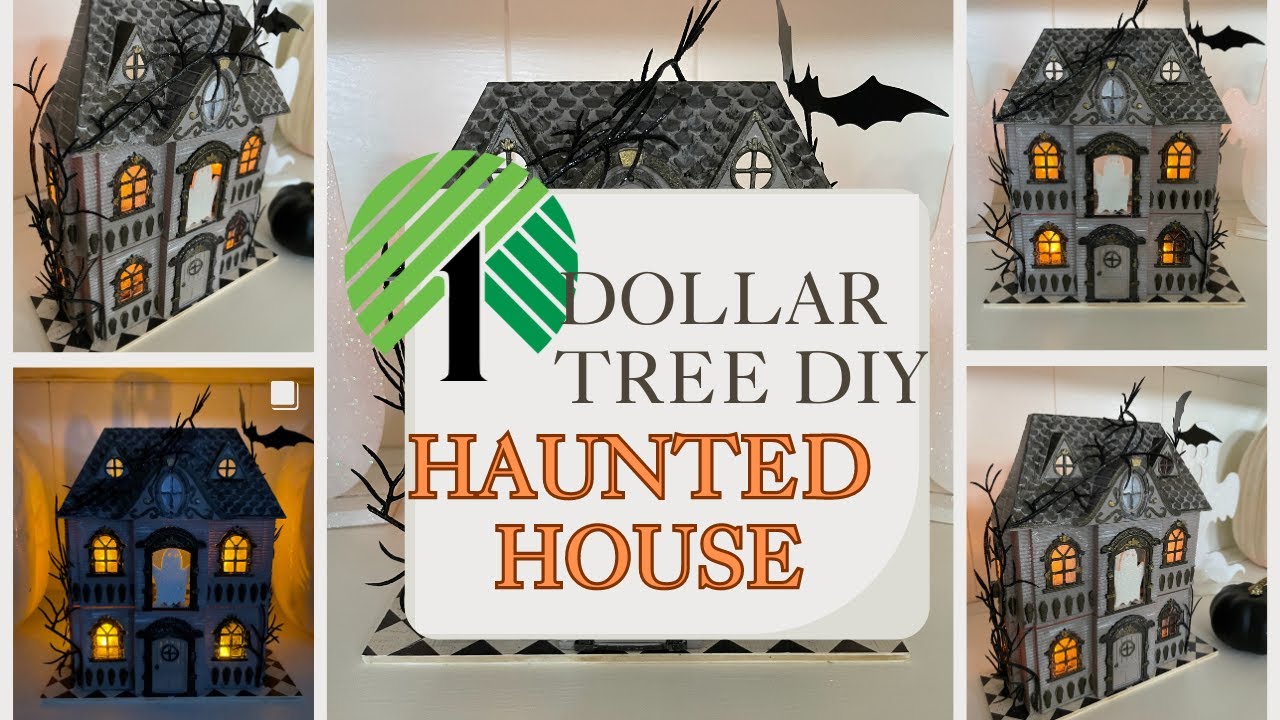 DOLLAR TREE DIY: HALLOWEEN IN JULY HAUNTED HOUSE - YouTube
