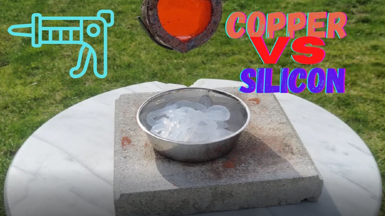 molten Copper VS Silicone - YouTube