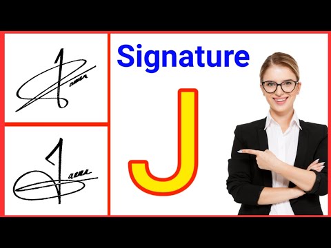 Letter J signature style | J signature styles | Signature style of my name J - YouTube