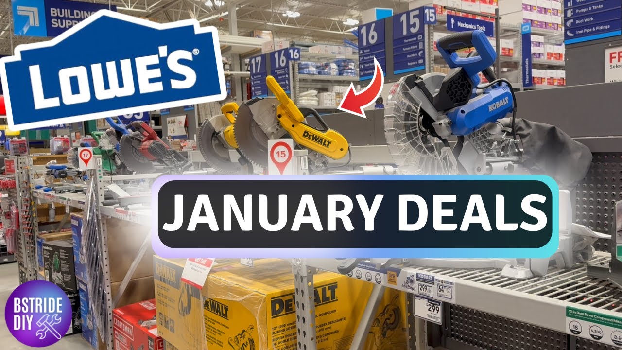 Lowes January Tool Deals and Savings 2025 - YouTube