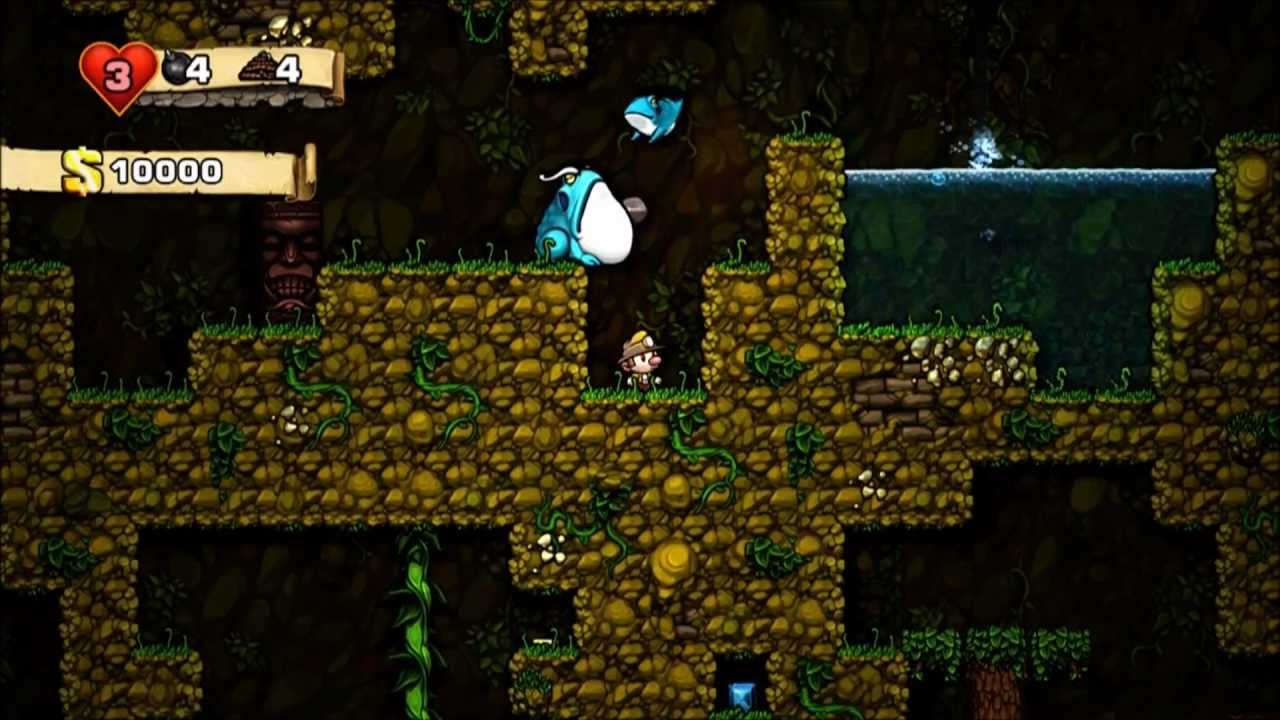 Spelunky XBLA (1080i HD) Quick Tips #4: Giant Frog Boss - YouTube