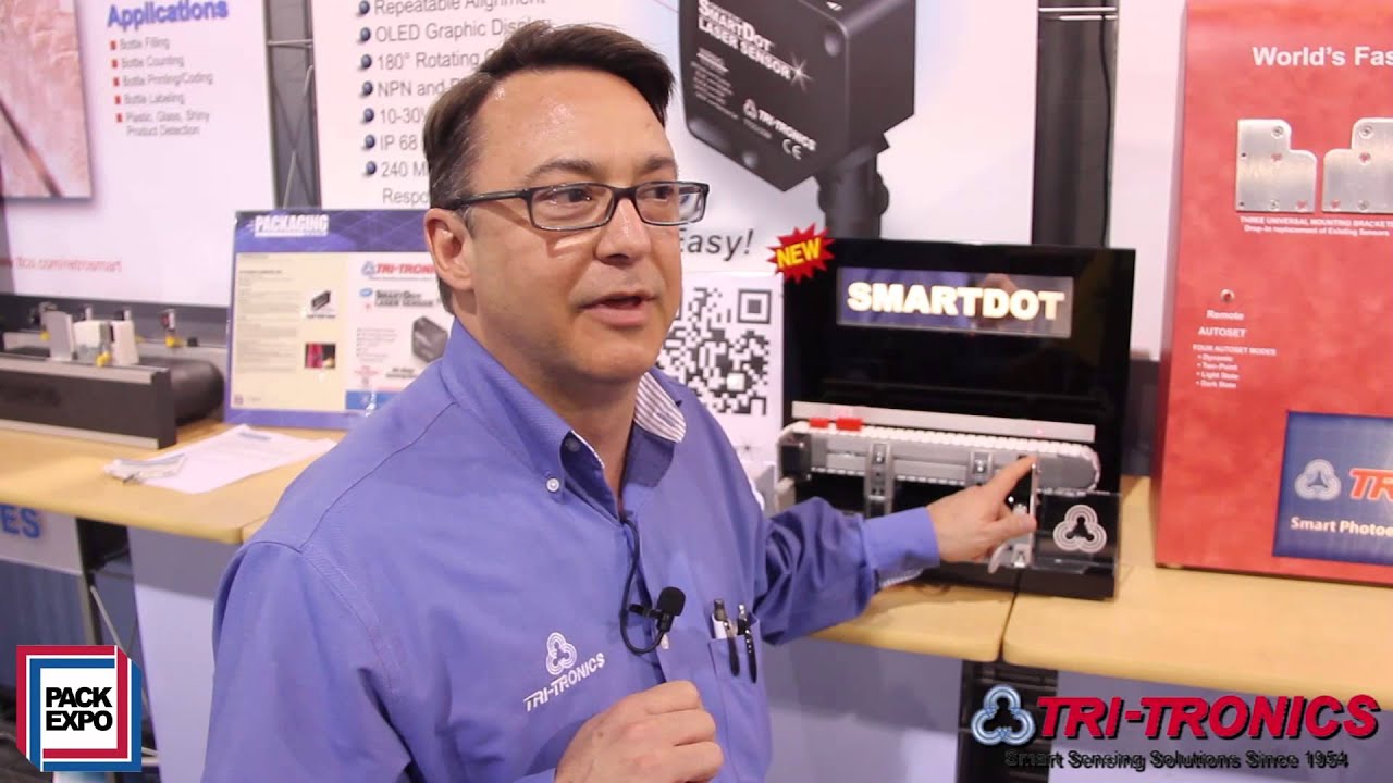 Tri Tronics SmartDot Laser Sensor at Pack Expo 2013 - YouTube