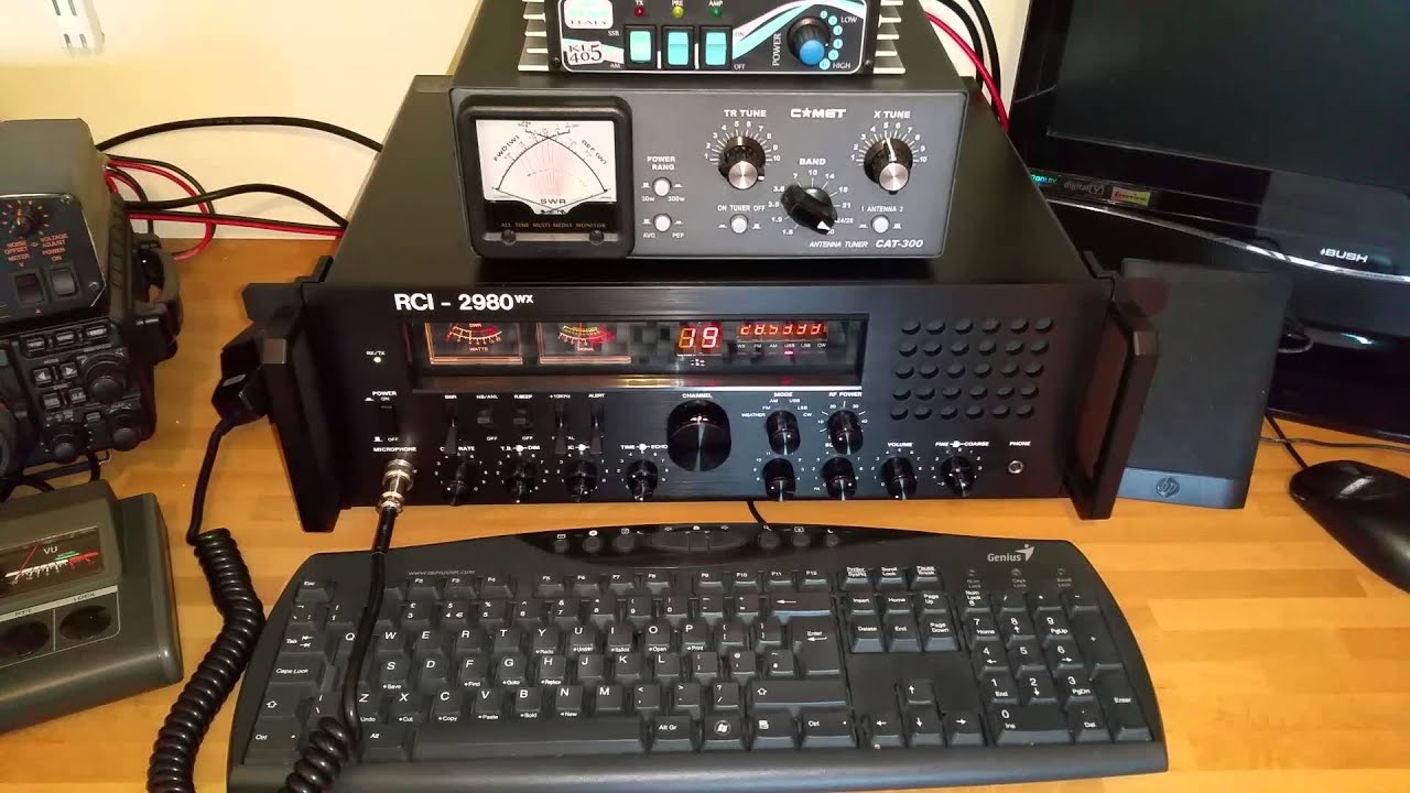 Ham radio shack by M0MTV - YouTube